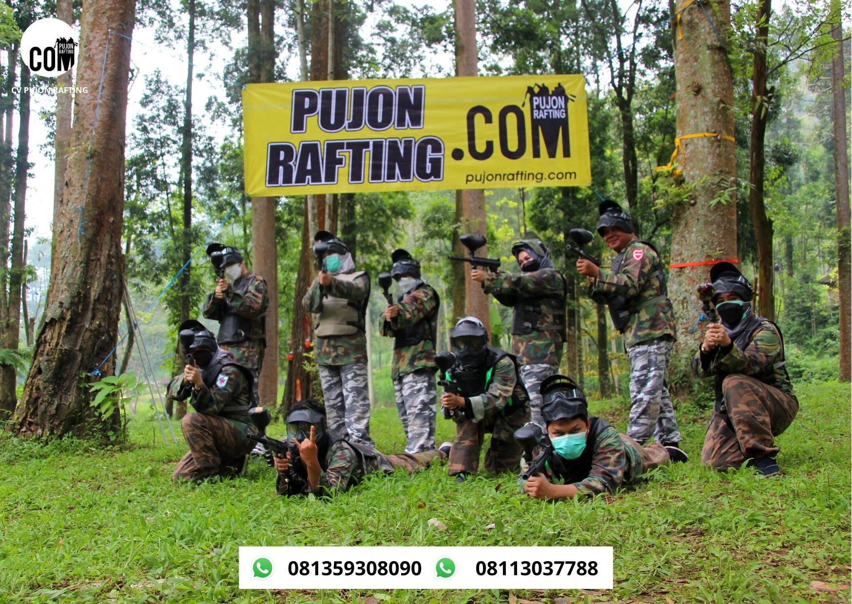 Pujon Rafting Malang | Outbound | Paintball | Bromo tour